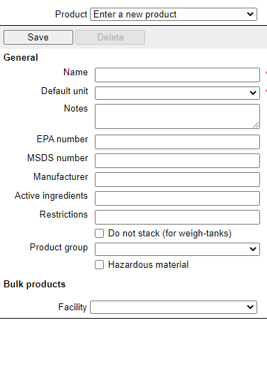 Maintaining Products in Terminal Management TMX
